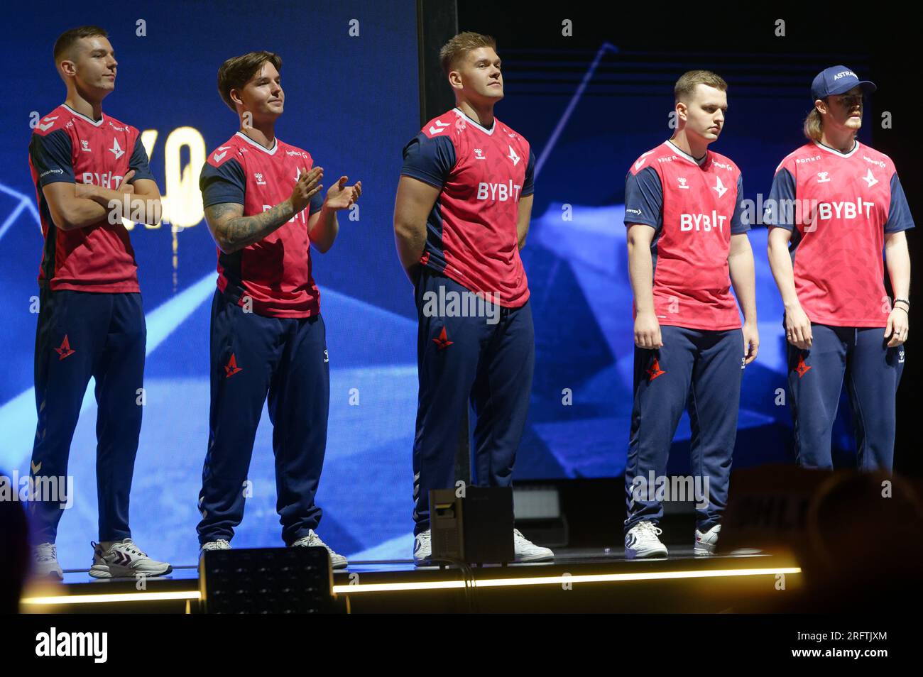Cologne, Germany. 05th Aug, 2023. Team Astralis is on stage at the ...