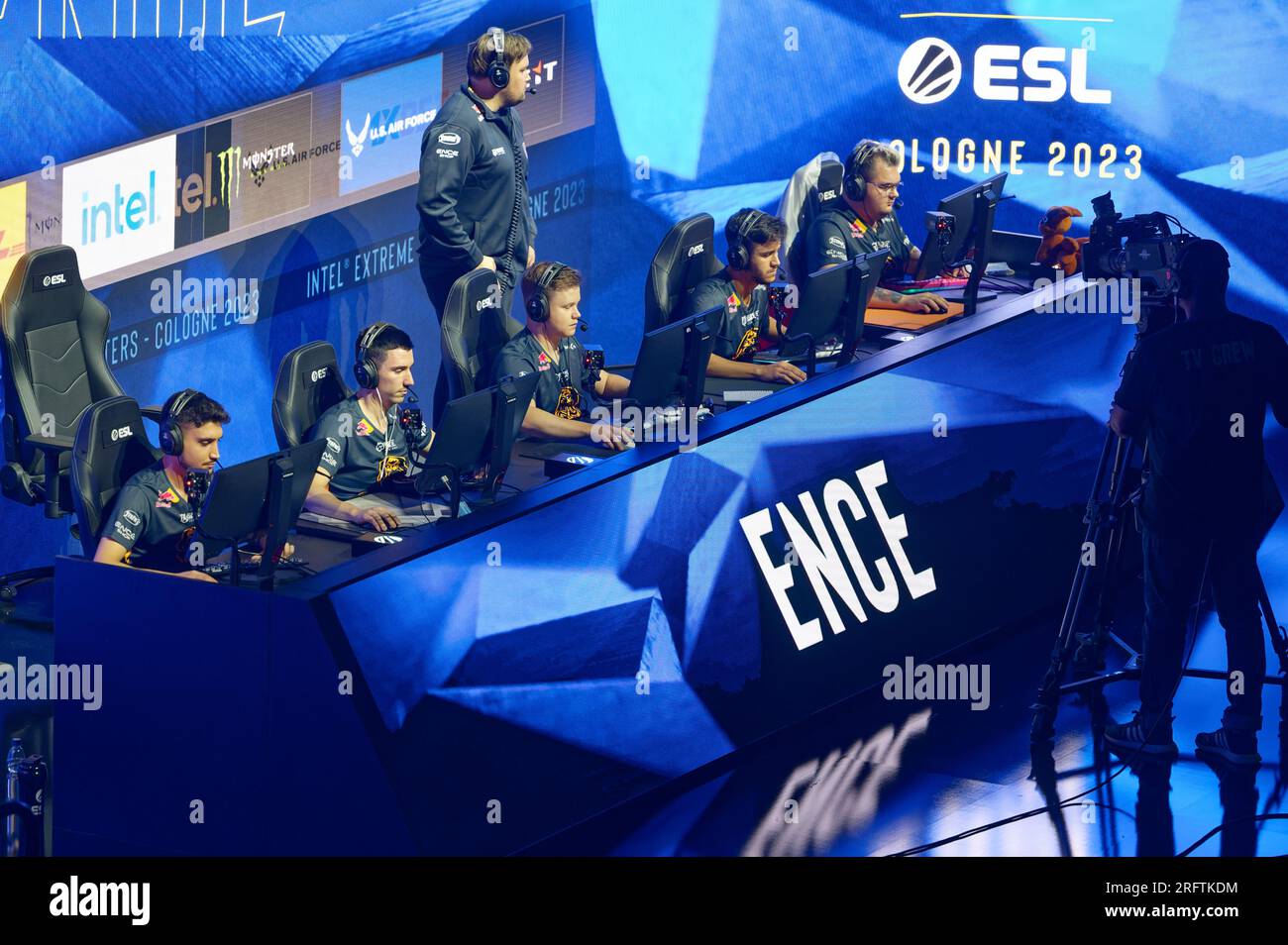 Cologne, Germany. 05th Aug, 2023. Team Ence will be playing on stage at ...