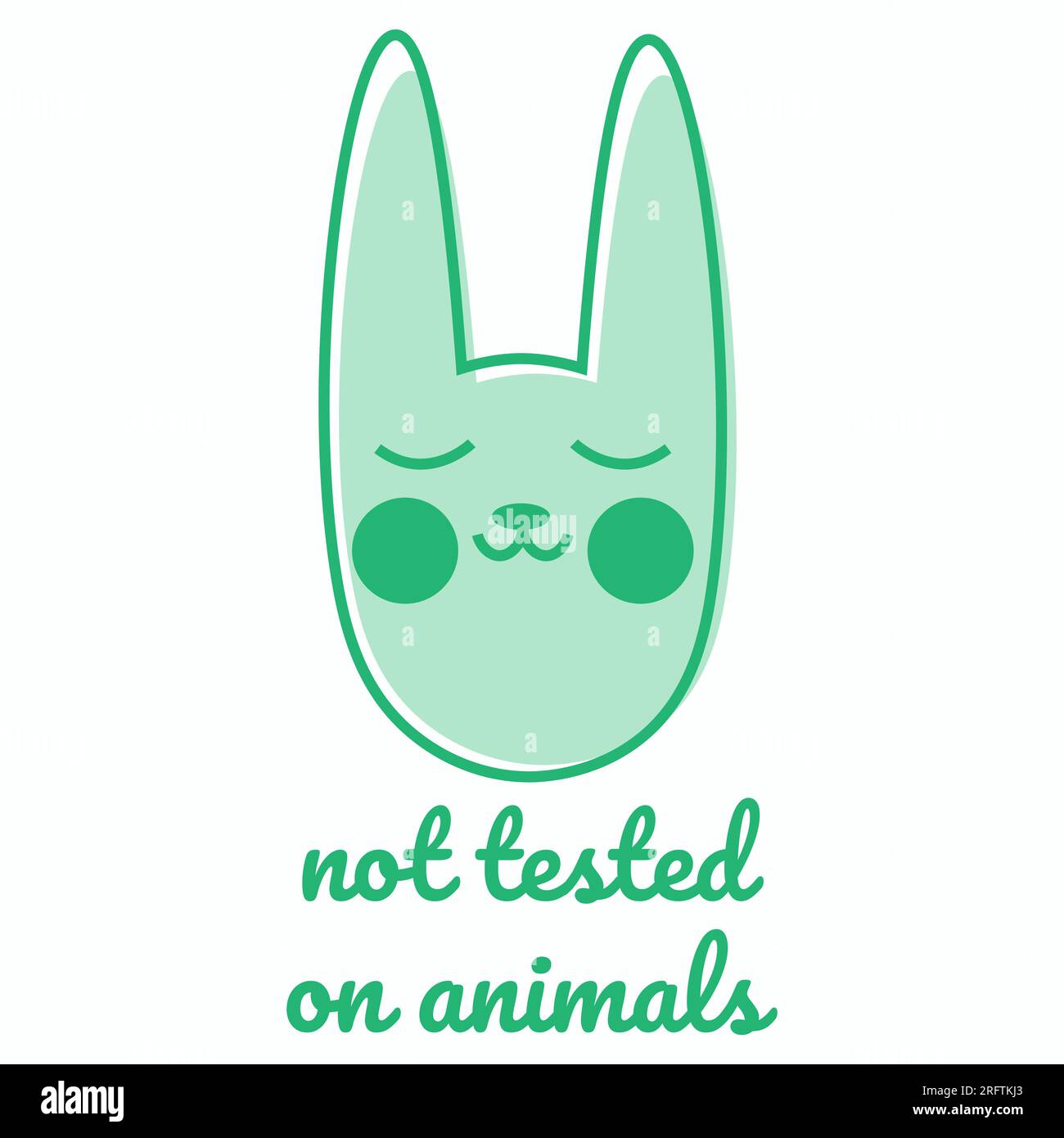 Not tested on animals icon. Bio, ecology logo Stock Vector Image & Art ...