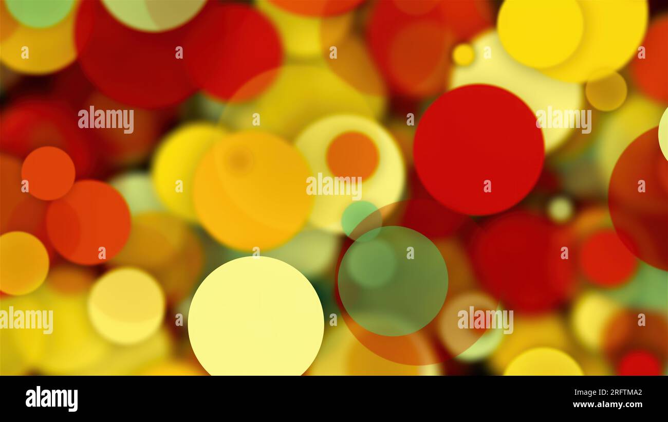 Colorful circles particles. Computer generated 3d render Stock Photo ...