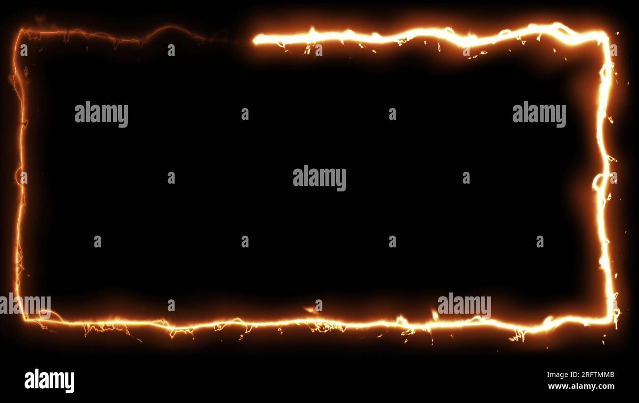 Fire square. Computer generated 3d render Stock Photo - Alamy