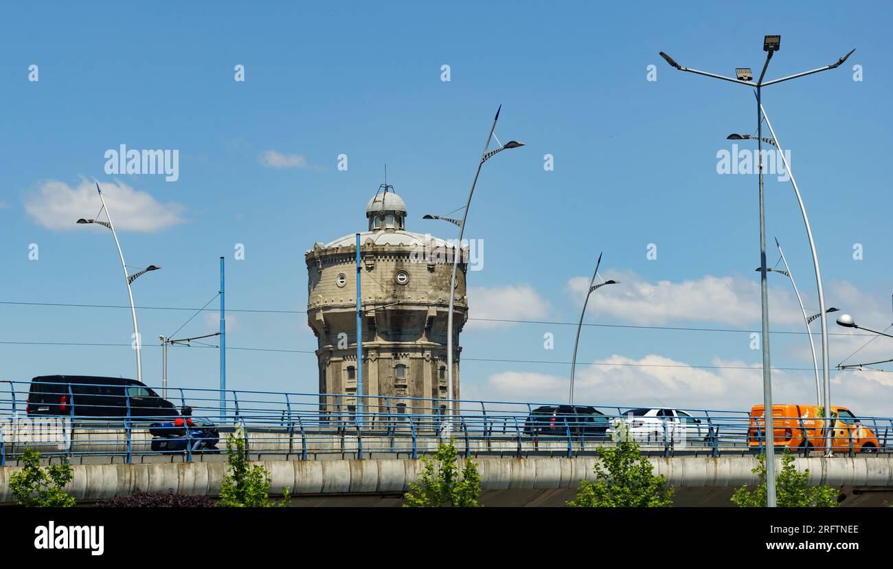 Bucharest, Romania - July 09, 2023: Basarab Overpass, the longest and ...