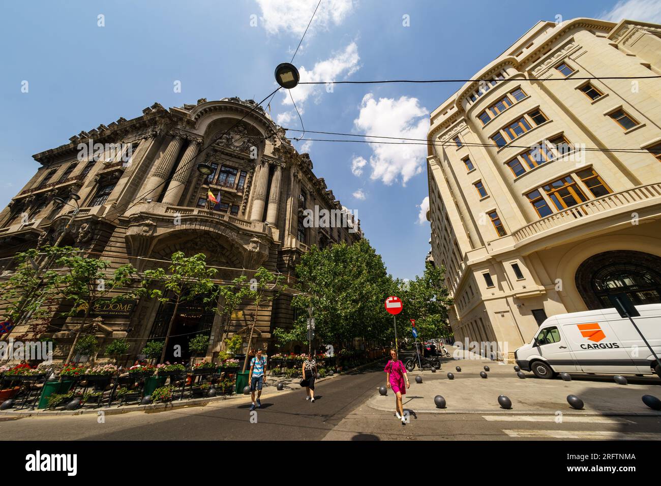 Bucharest, Romania - July 13, 2023: View of Stock Exchange Palace ...