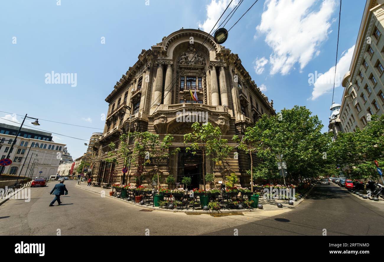 Bucharest, Romania - July 13, 2023: View of Stock Exchange Palace ...