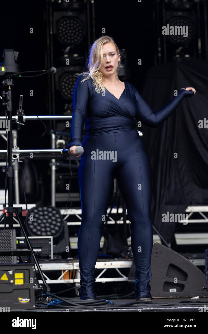 Crystal Palace, London, UK. August 5, 2023. Eliza Legzdina performs at the South Facing 2023 ...