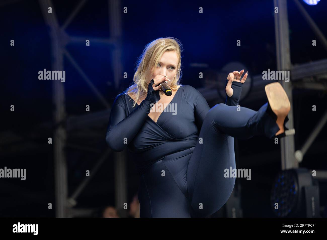 Crystal Palace, London, UK. August 5, 2023. Eliza Legzdina performs at the South Facing 2023 ...