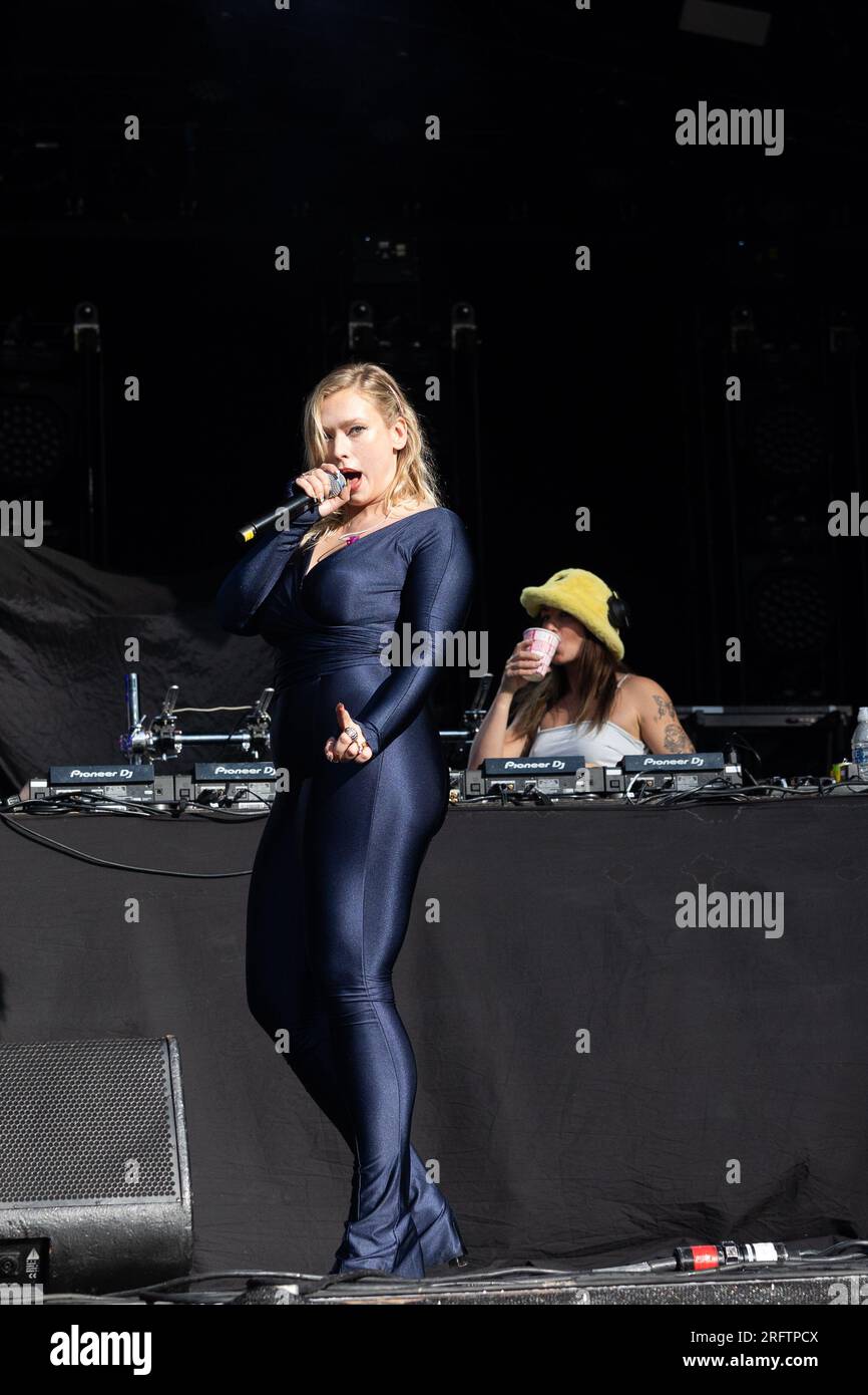 Crystal Palace, London, UK. August 5, 2023. Eliza Legzdina performs at the South Facing 2023 ...