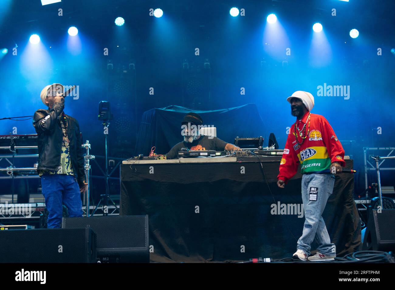 Crystal Palace, London, UK. August 5, 2023. The band Channel One ...