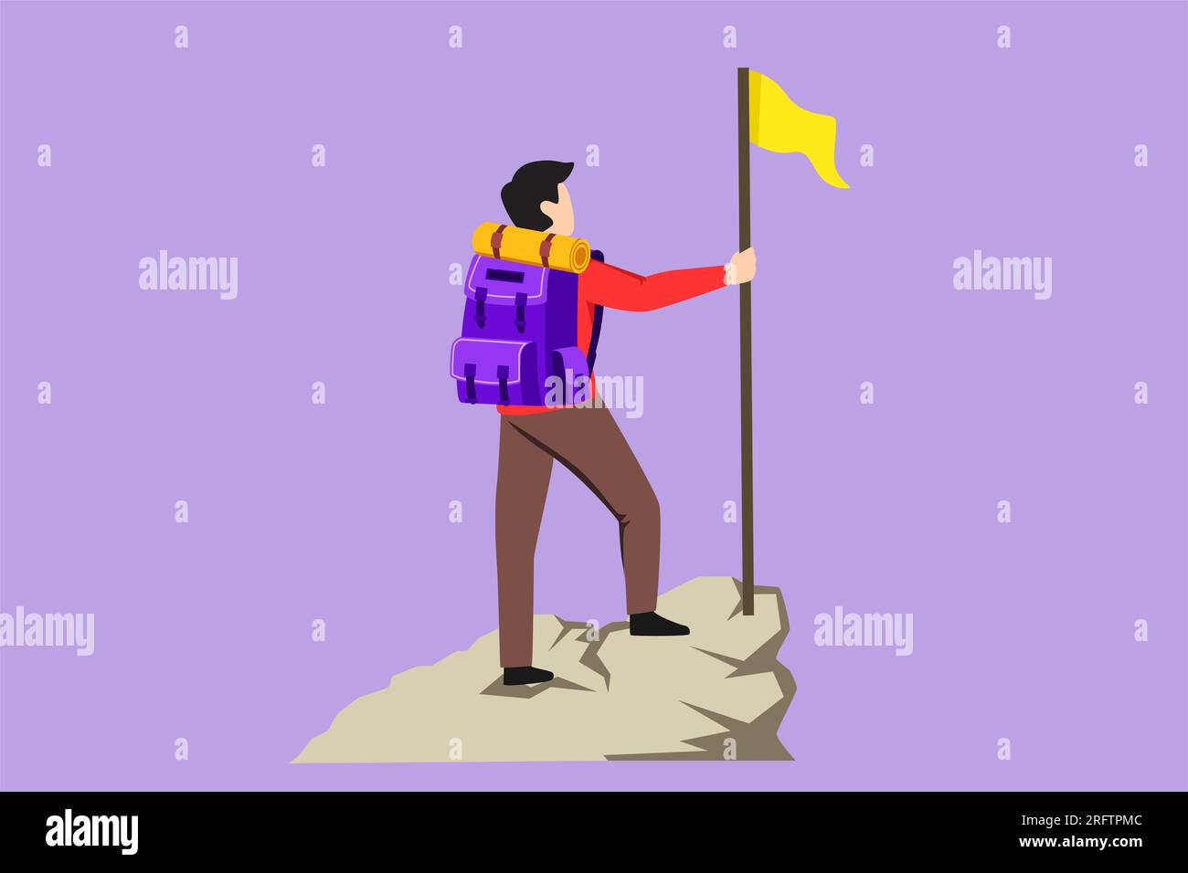 Rock climbing logo man climb hi-res stock photography and images - Alamy