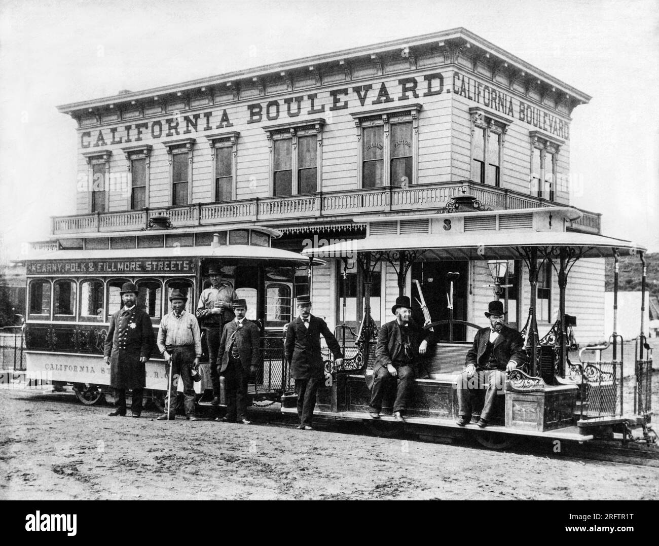 San francisco cable car Black and White Stock Photos & Images - Alamy