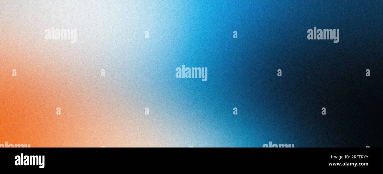 Color gradient background grainy orange blue black white noise texture ...