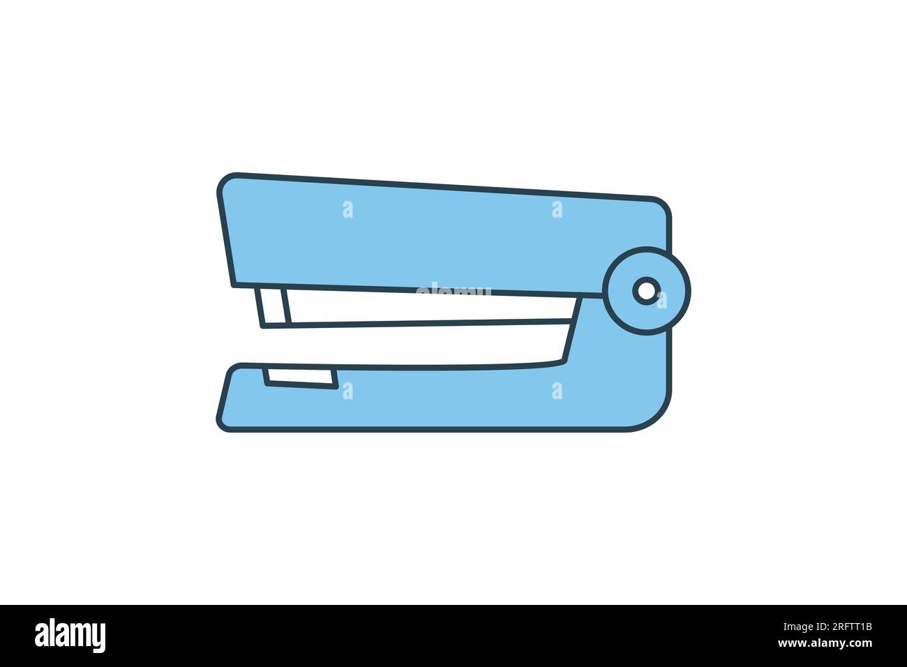 stapler icon. Icon related to stationery. flat line icon style. Simple ...