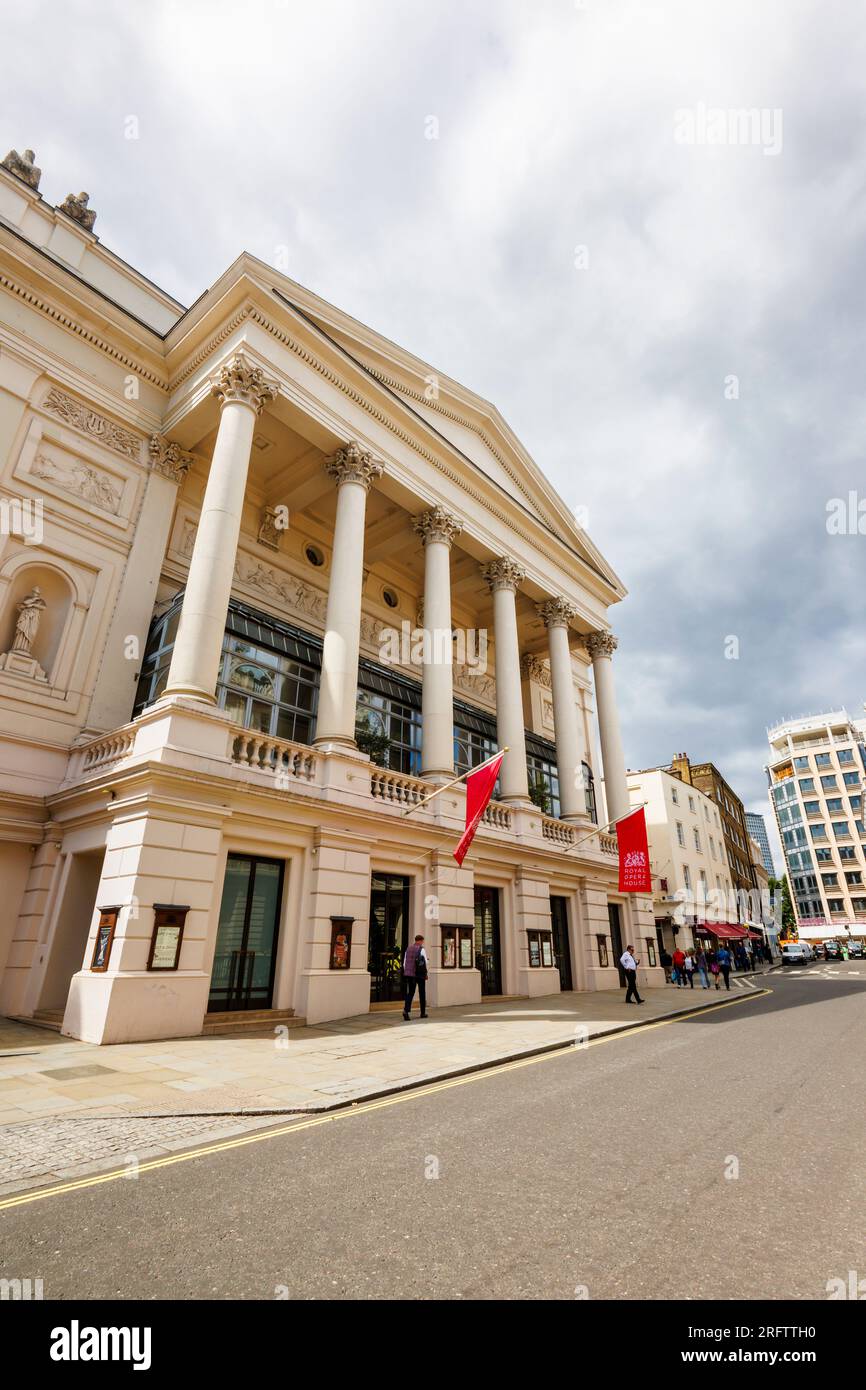 The Royal Opera House in the heart of theatreland in Bow Street, Covent ...