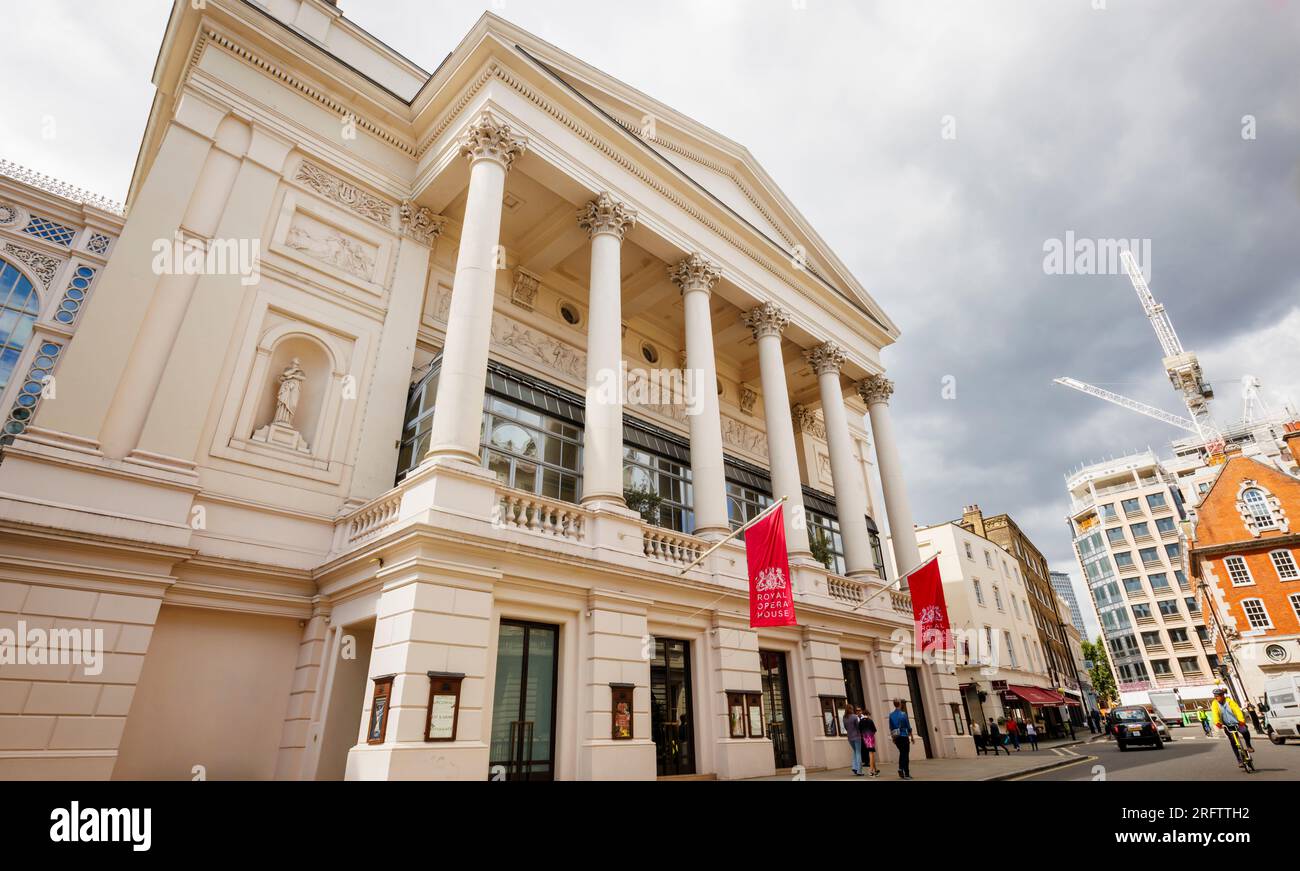 The Royal Opera House in the heart of theatreland in Bow Street, Covent ...