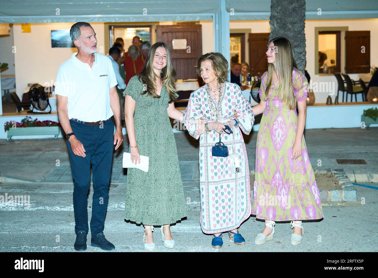 Palma, Balearic Islands, Spain. 6th Aug, 2023. King Felipe VI of Spain, Crown Princess Leonor ...