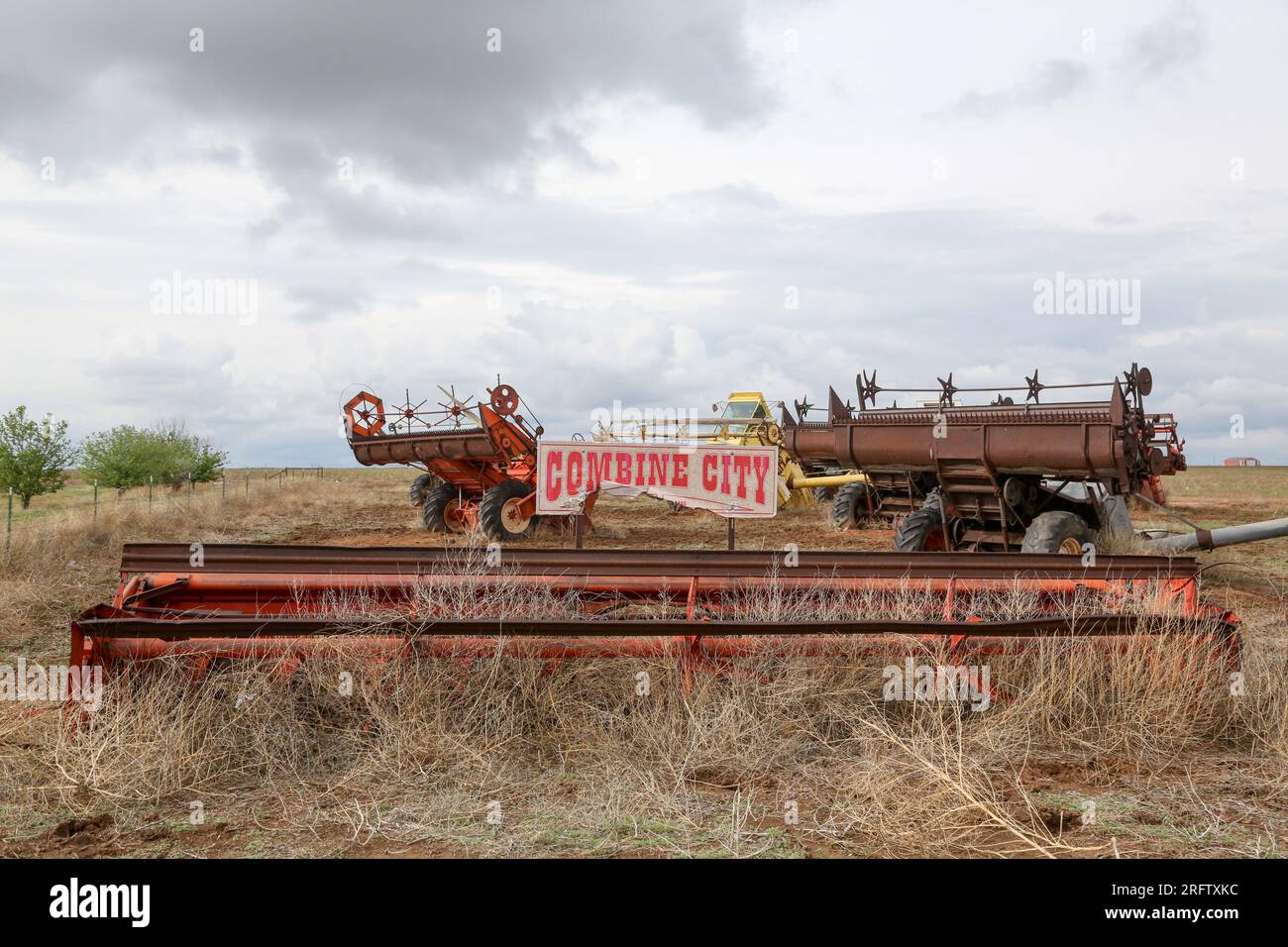 Combine City in Randall County outside of Amarillo, Texas Stock Photo ...