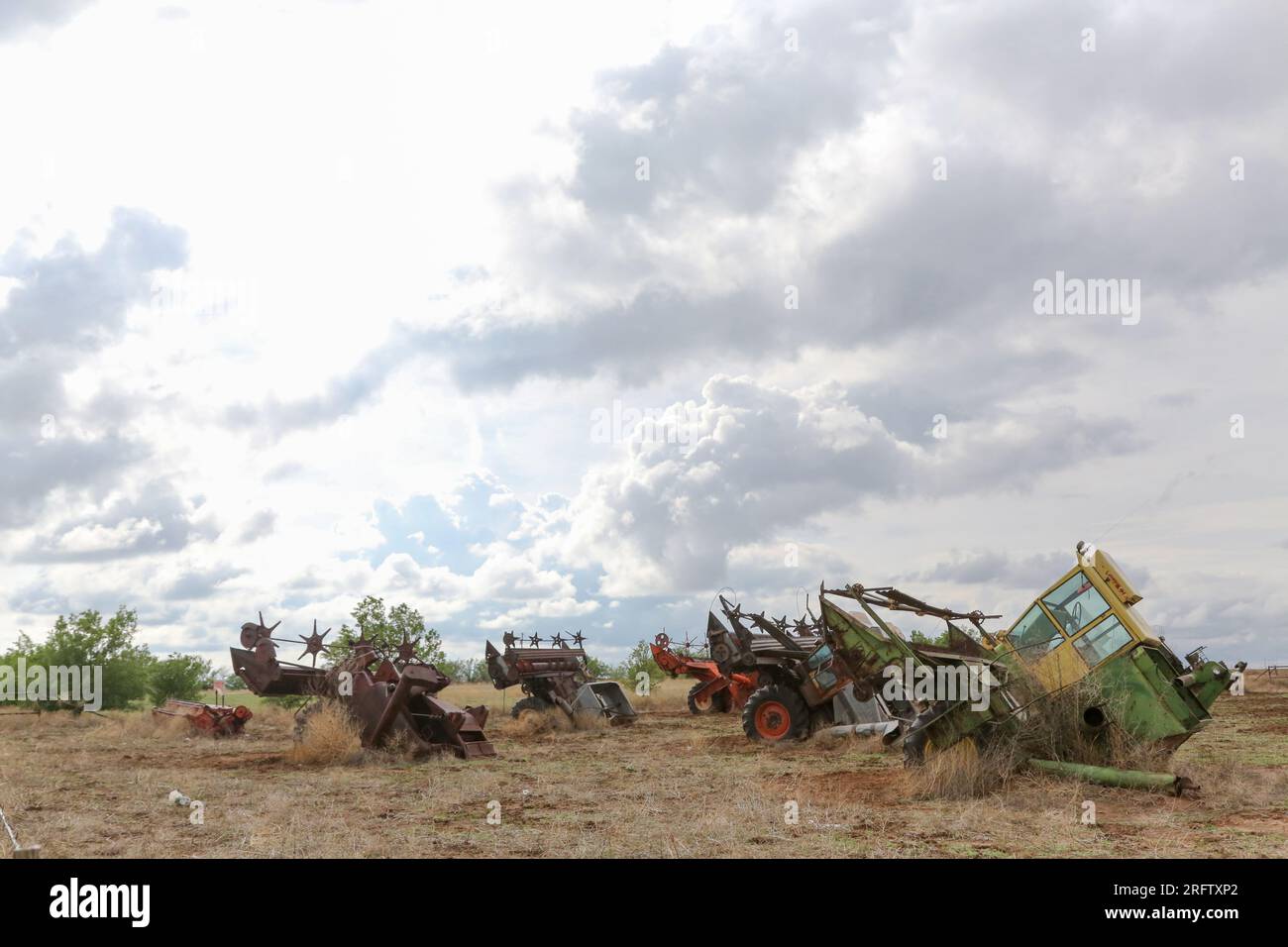 Combine City in Randall County outside of Amarillo, Texas Stock Photo ...