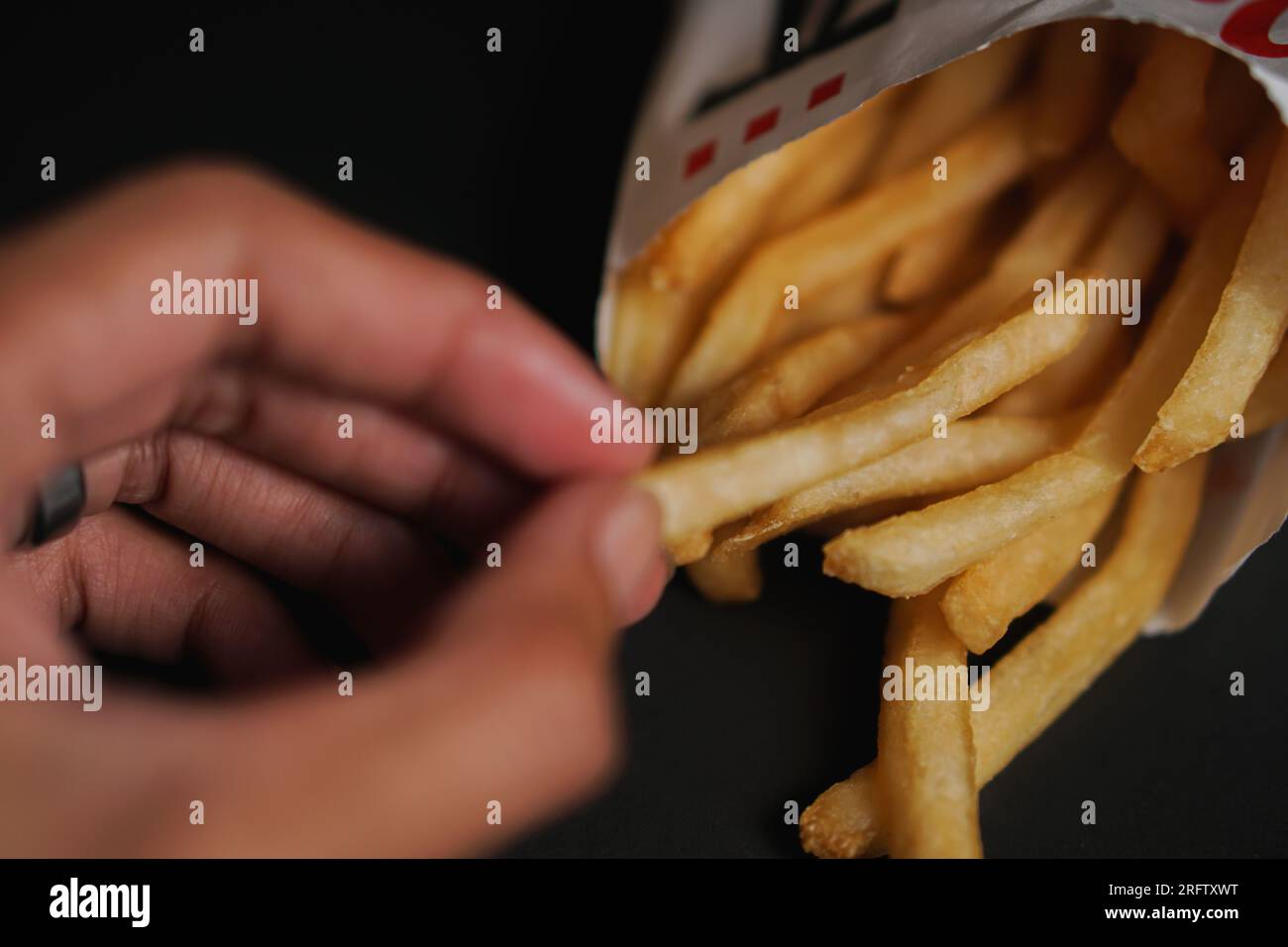 Yellow fries hi-res stock photography and images - Alamy