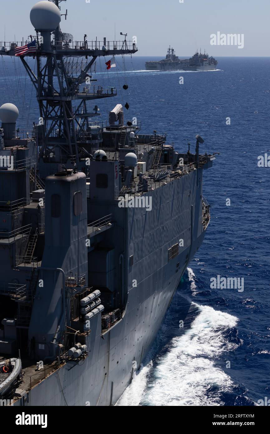 MEDITERRANEAN SEA (Aug. 4, 2023) The Harpers Ferry-class dock landing ...