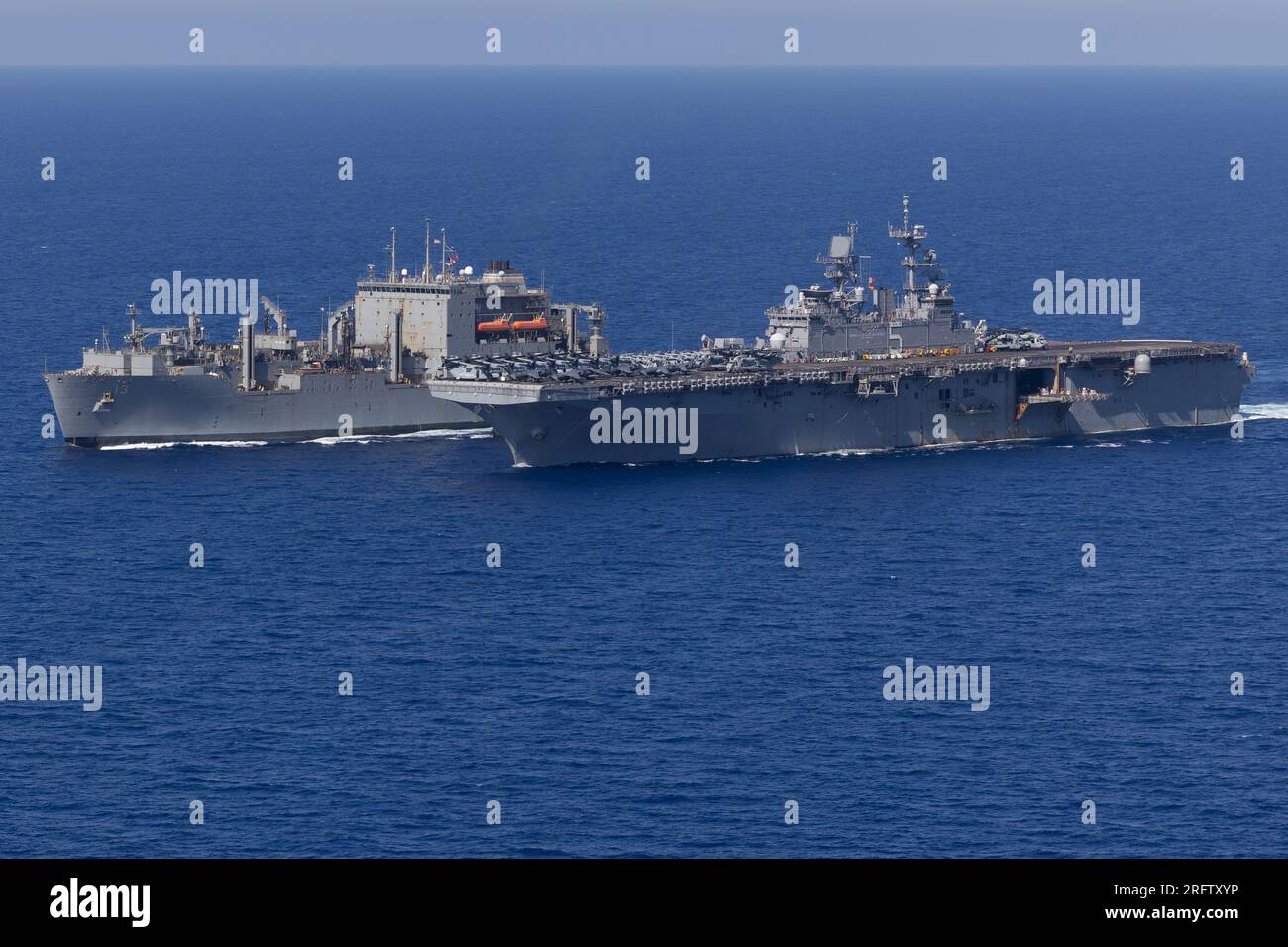 MEDITERRANEAN SEA (Aug. 4, 2023) The Wasp-class amphibious assault ship ...