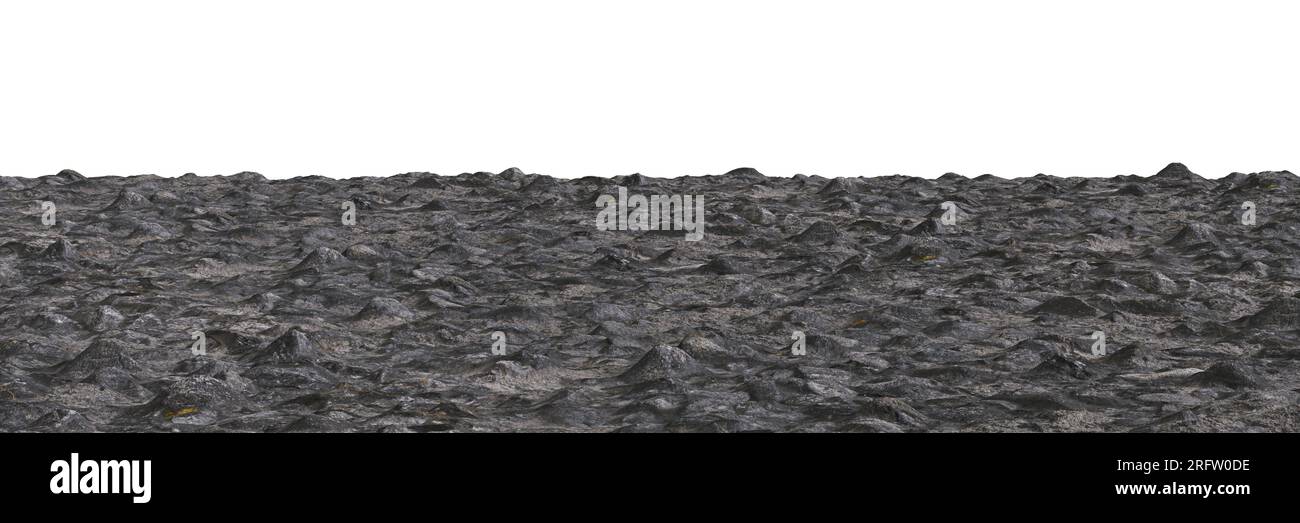 3d illustration of coal and ash surface texture, ash coal material ...