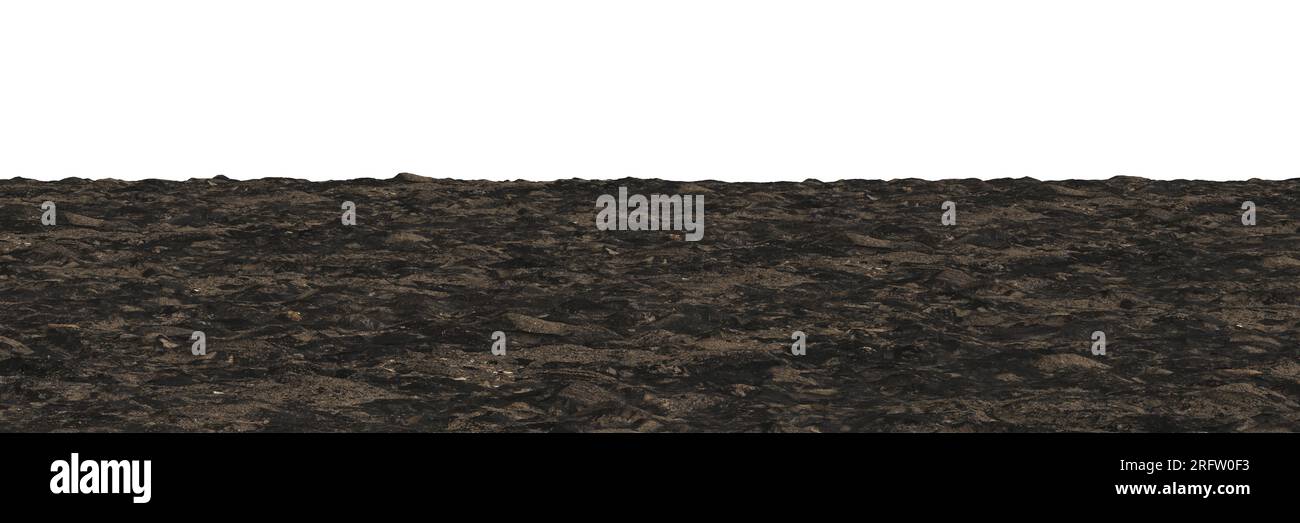3d illustration of coal and ash surface texture, ash coal material ...