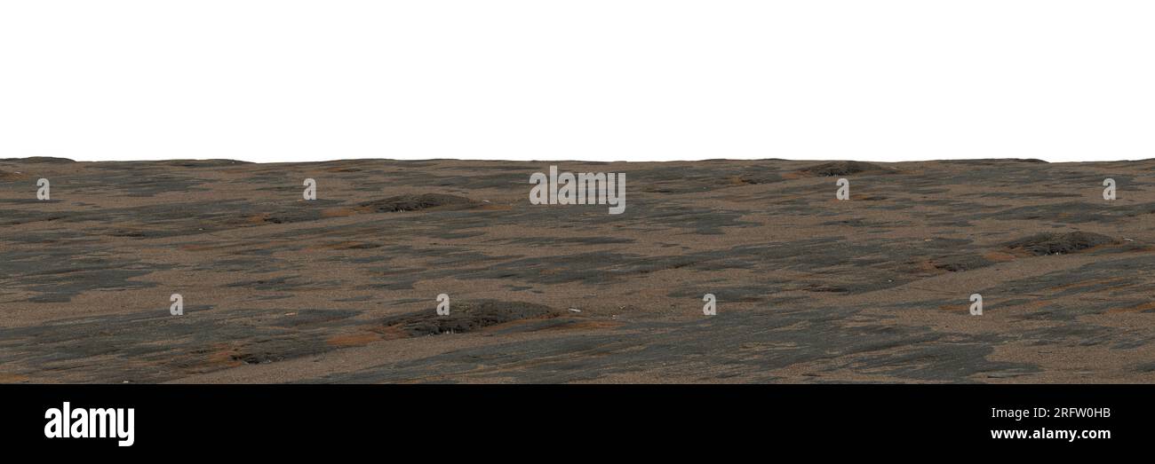 3d illustration of rock surface texture covered with thin sand layer ...