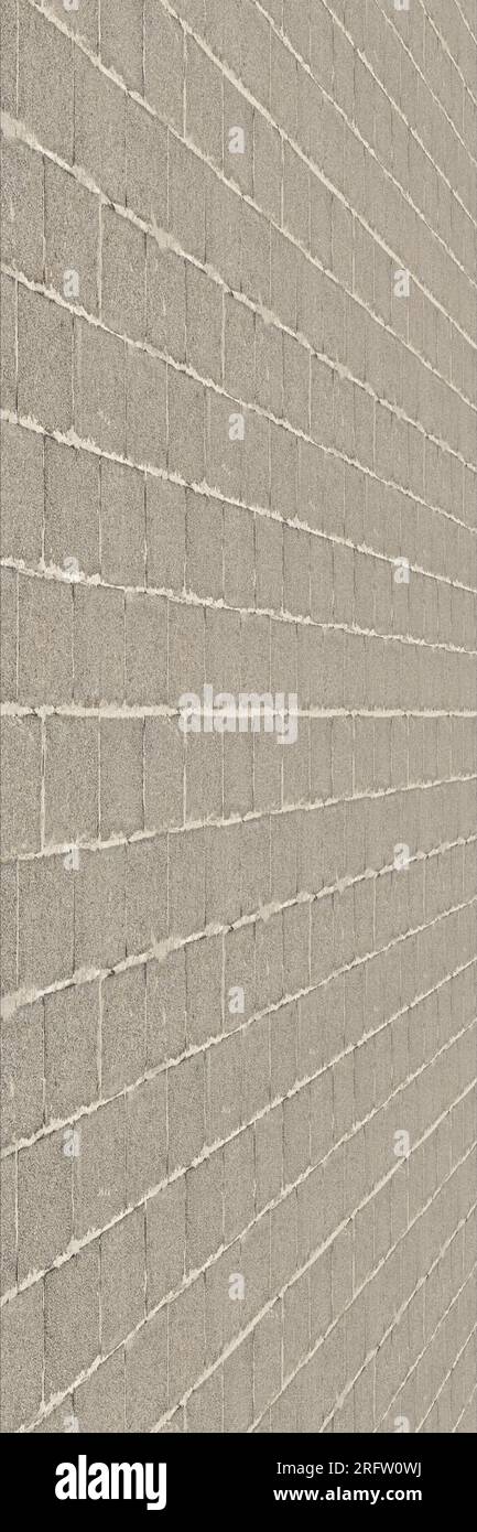 3d illustration of unburnt brick wall isolated on background ...