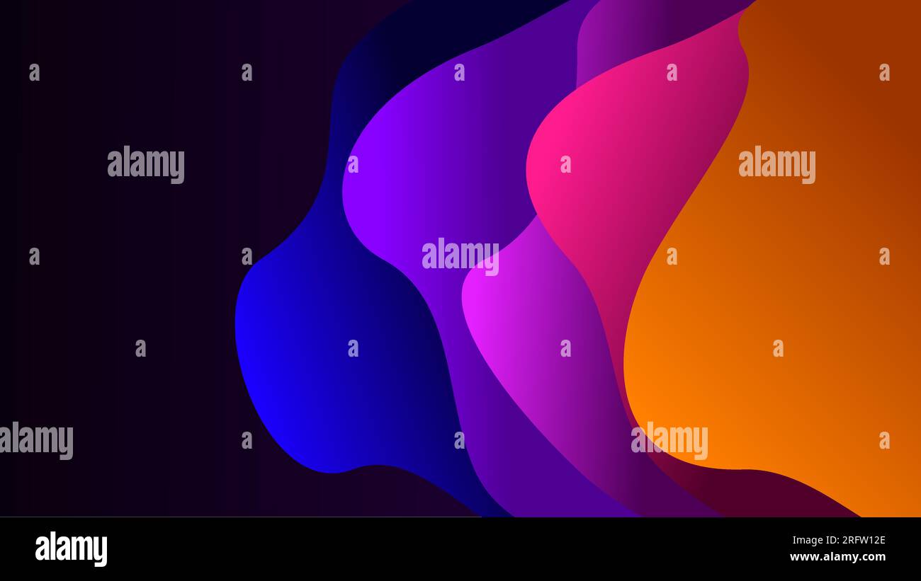 Artistic twilight colors gradient geometric abstract presentation ...