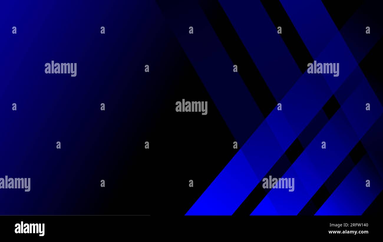 Blue fading gradient rectangles in a dark night geometric background ...