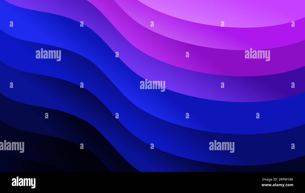 Multicolor repeating wave overlay folds gradient background Stock ...