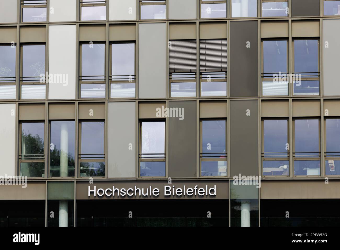 03 August 2023, North Rhine-Westphalia, Bielefeld: View of Bielefeld ...