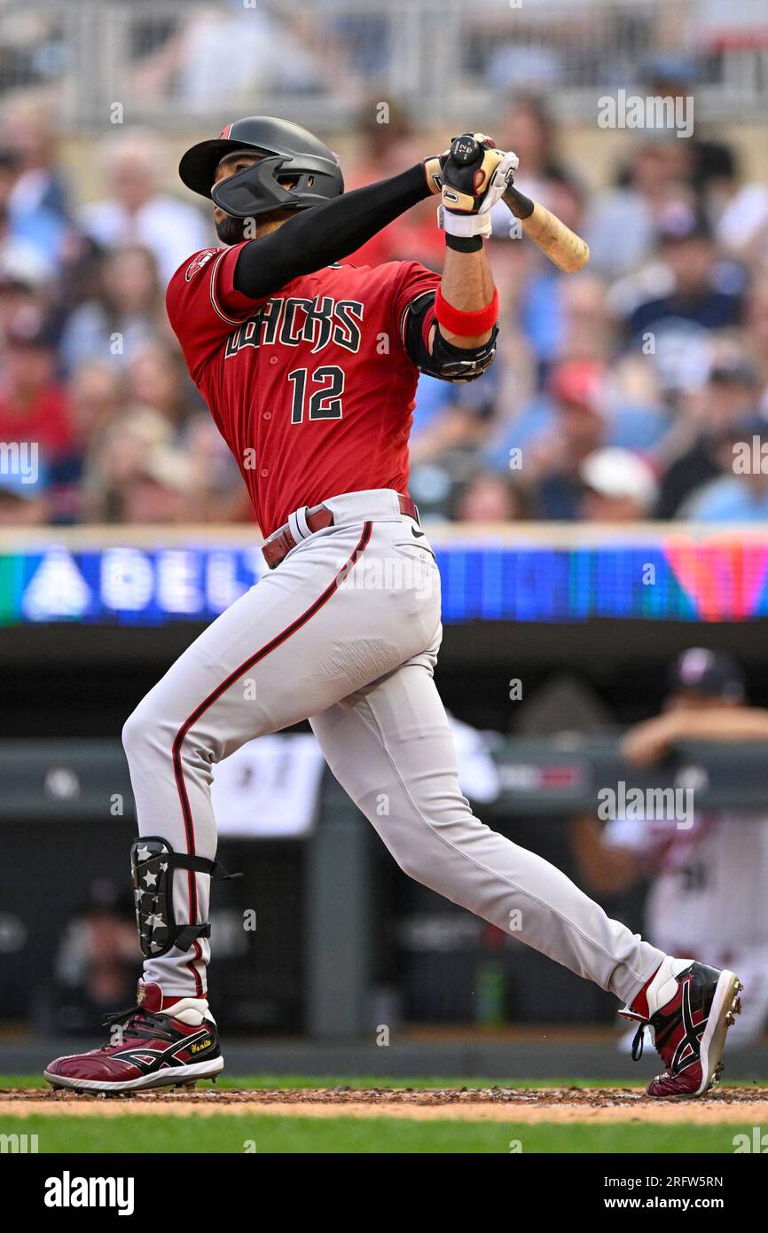 MINNEAPOLIS, MN - AUGUST 05: Arizona Diamondbacks outfielder Lourdes ...