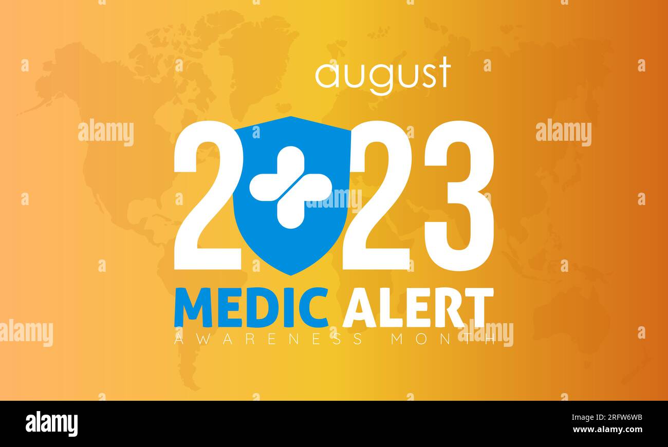 2023 Concept Medic Alert awareness month vector design illustration ...