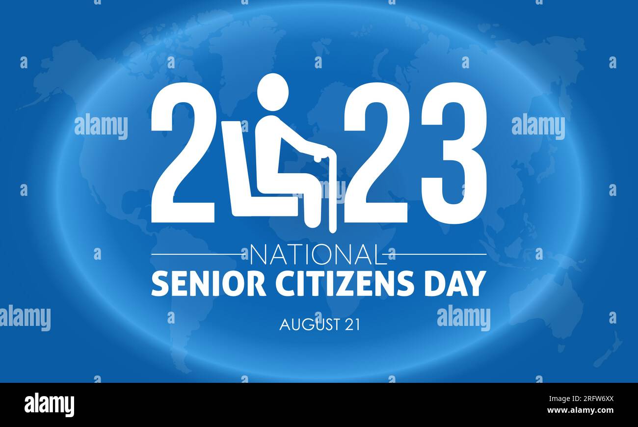 2023 Concept National Senior Citizens Day vector design illustration ...