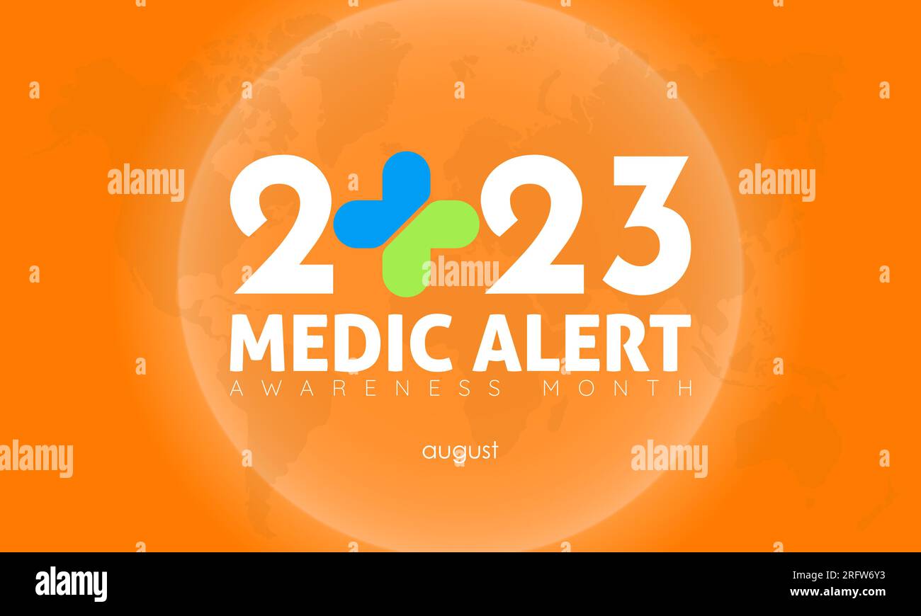 2023 Concept Medic Alert awareness month vector design illustration ...