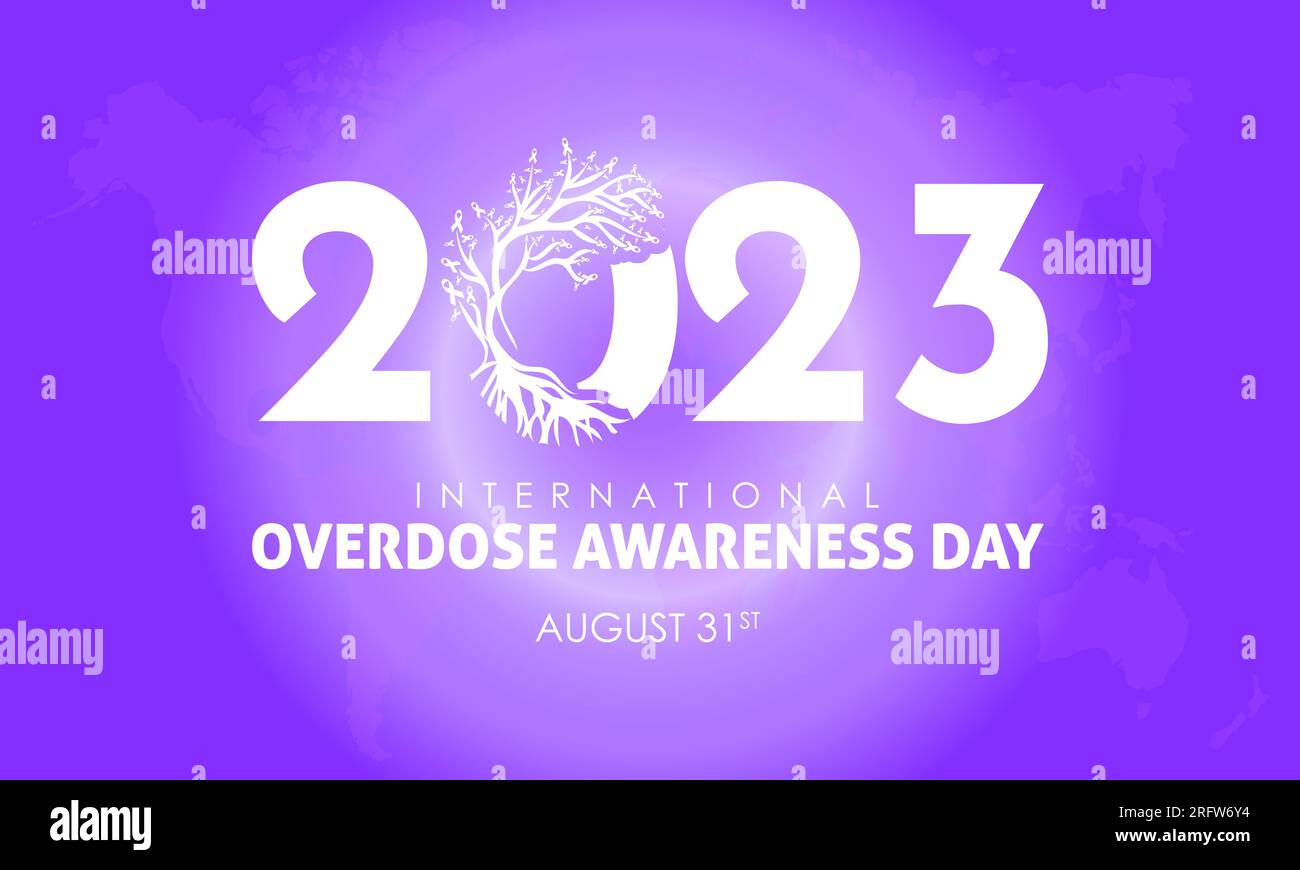 2023 Concept International Overdose Awareness Day vector design ...