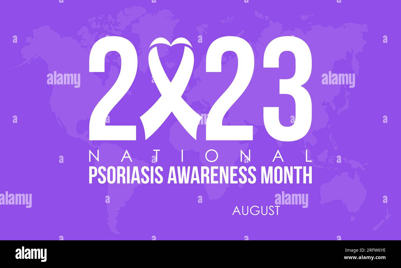 2023 Concept National Psoriasis Awareness Month vector design ...
