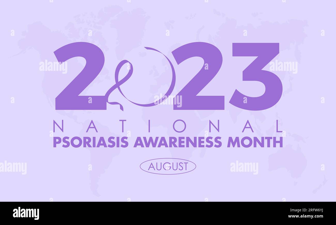 2023 Concept National Psoriasis Awareness Month vector design ...