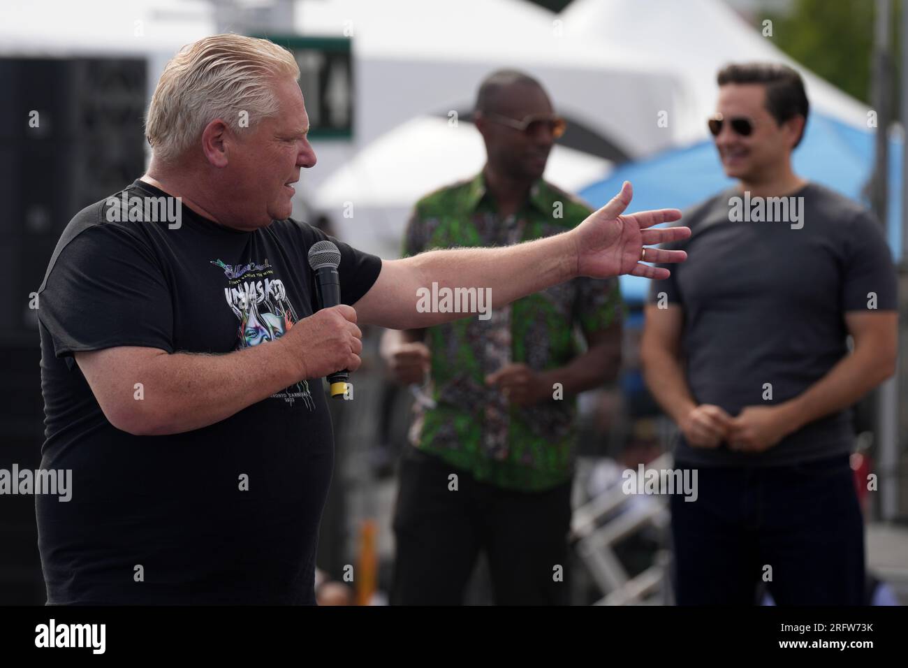 Ontario Premier Doug Ford delivers remarks as Federal Conservative ...