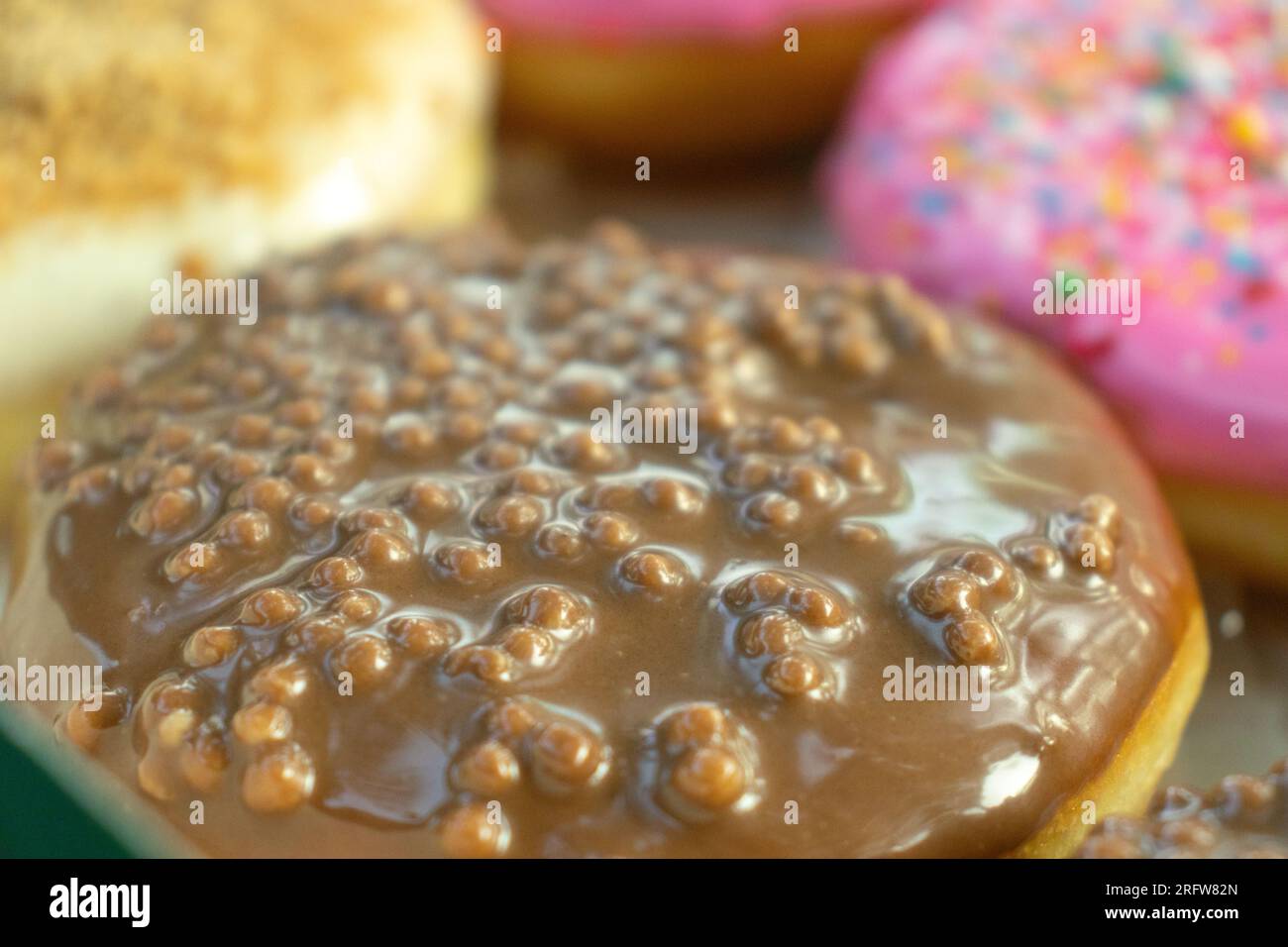 Colorful donuts is placed organizedly, after some edits Stock Photo - Alamy