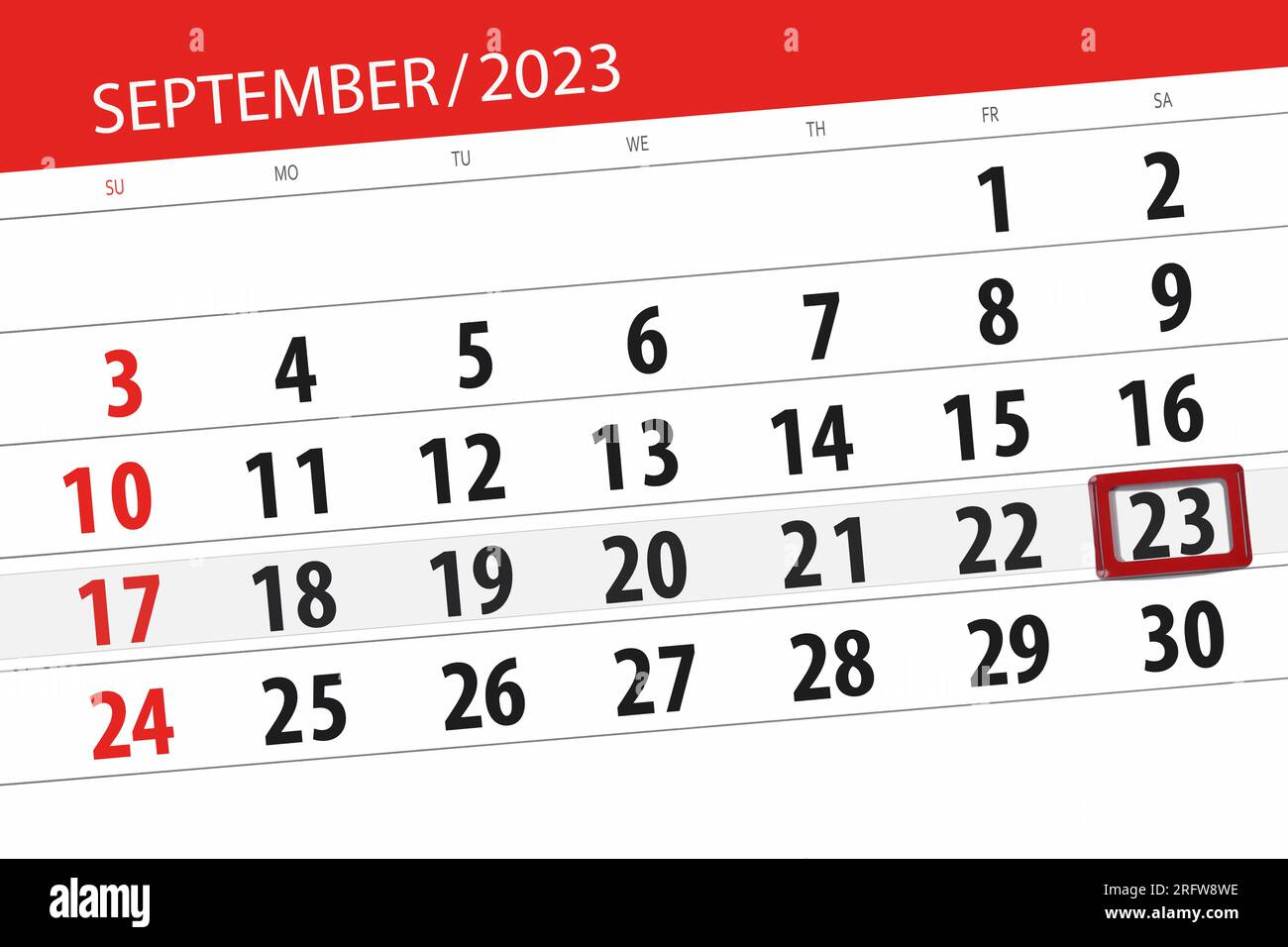 Calendar 2023, deadline, day, month, page, organizer, date, September ...
