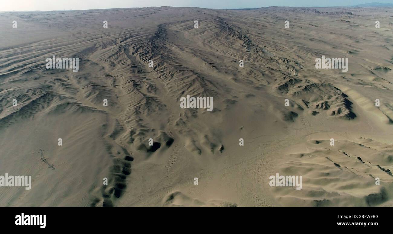GOLMUD, CHINA - JULY 21, 2023 - (FILE) A highway is seen in the desert ...