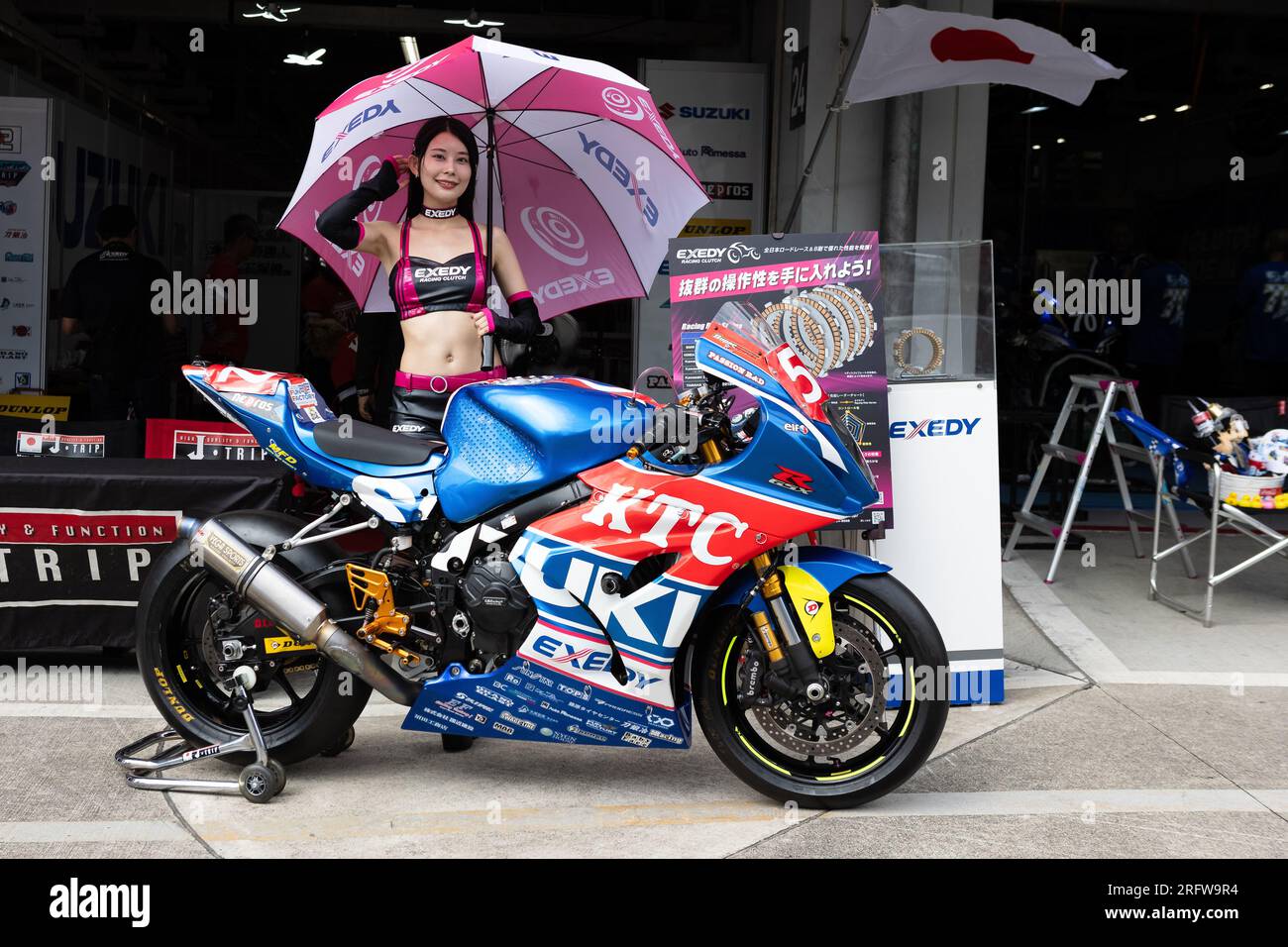Suzuka, JAPAN, 6 August, 2023. Suzuki promo girl during The 44th Coca ...