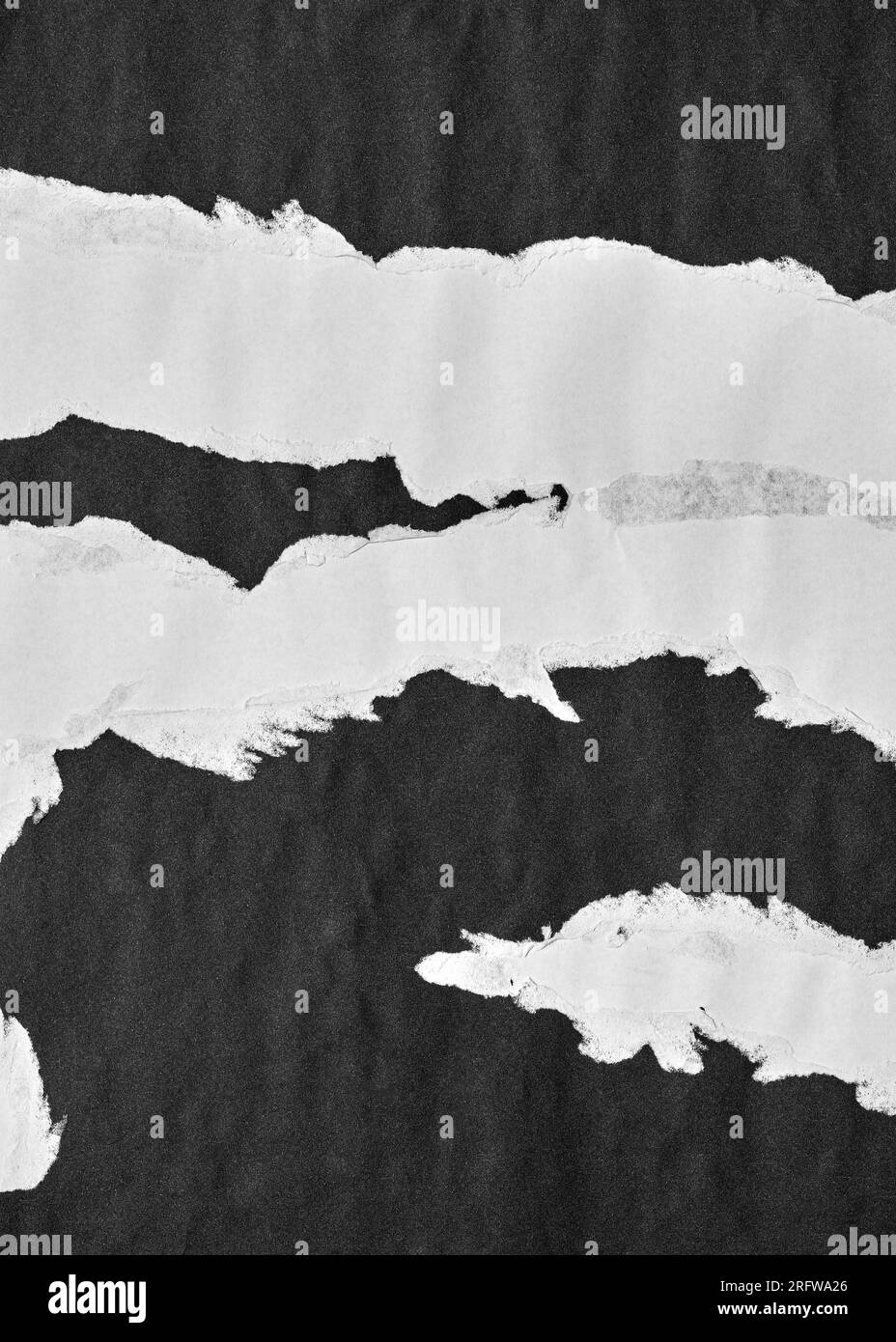 Black and White Torn Paper Collage Style, Ripped Paper Effect, Texture ...