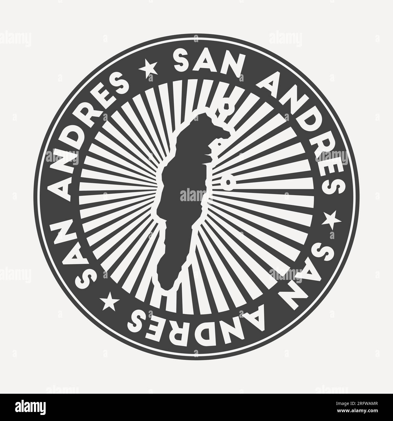 San andres print map hi-res stock photography and images - Alamy