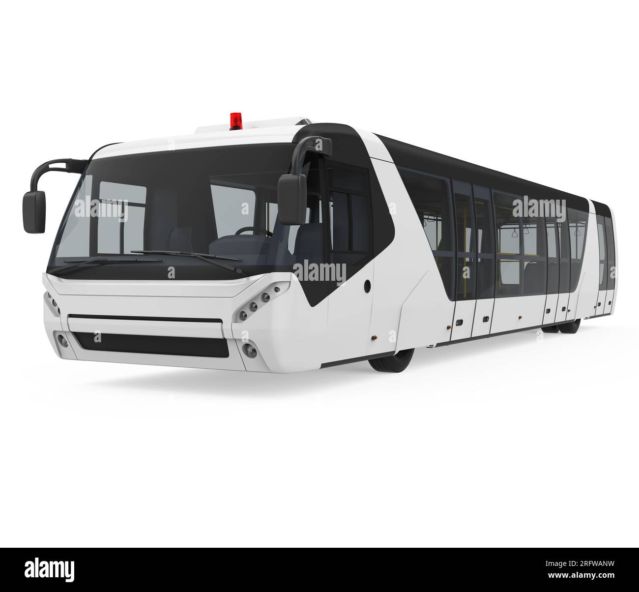 Airport Shuttle Bus Isolated Stock Photo - Alamy