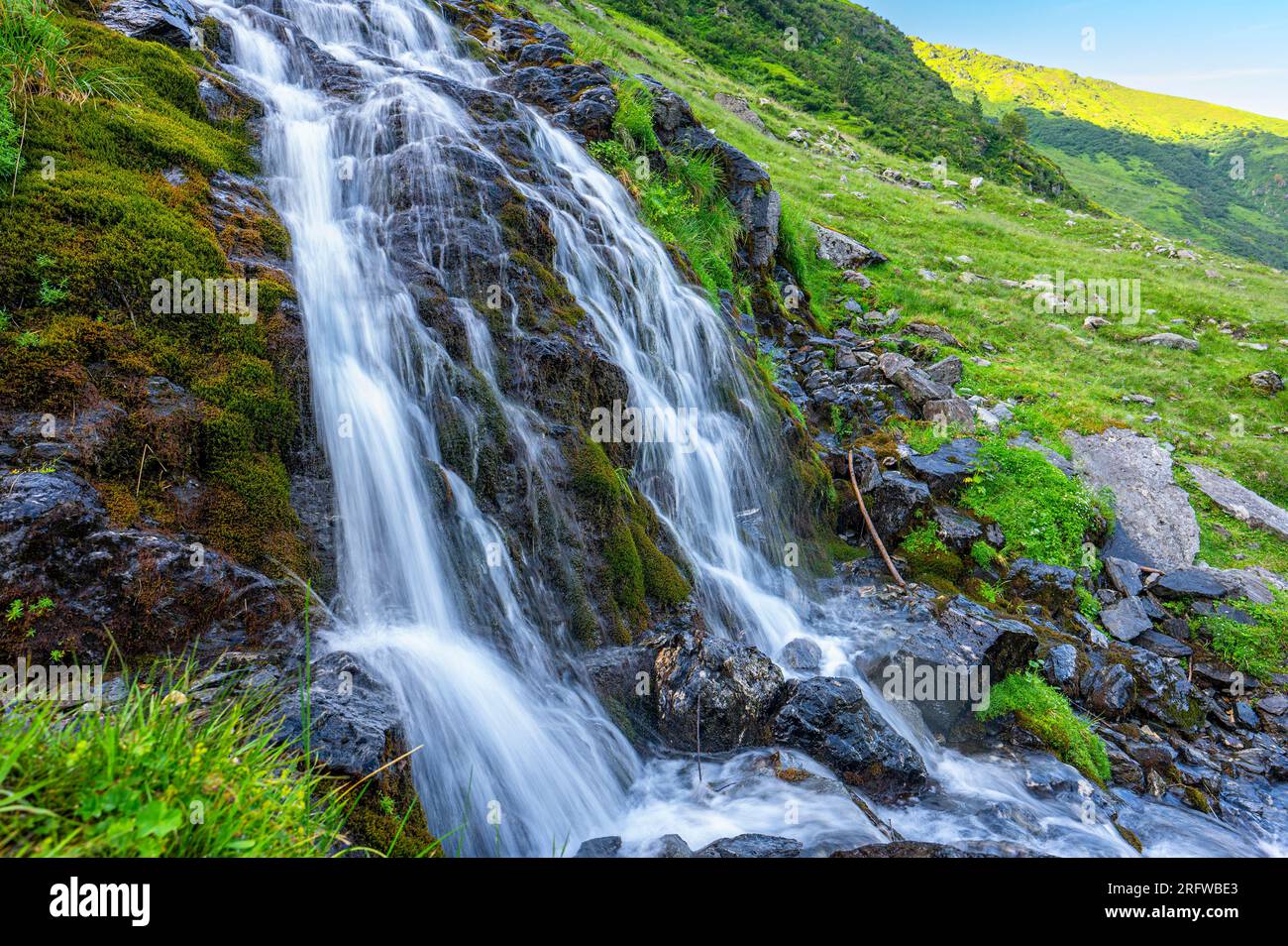 Valley in fagaras mountains hi-res stock photography and images - Alamy