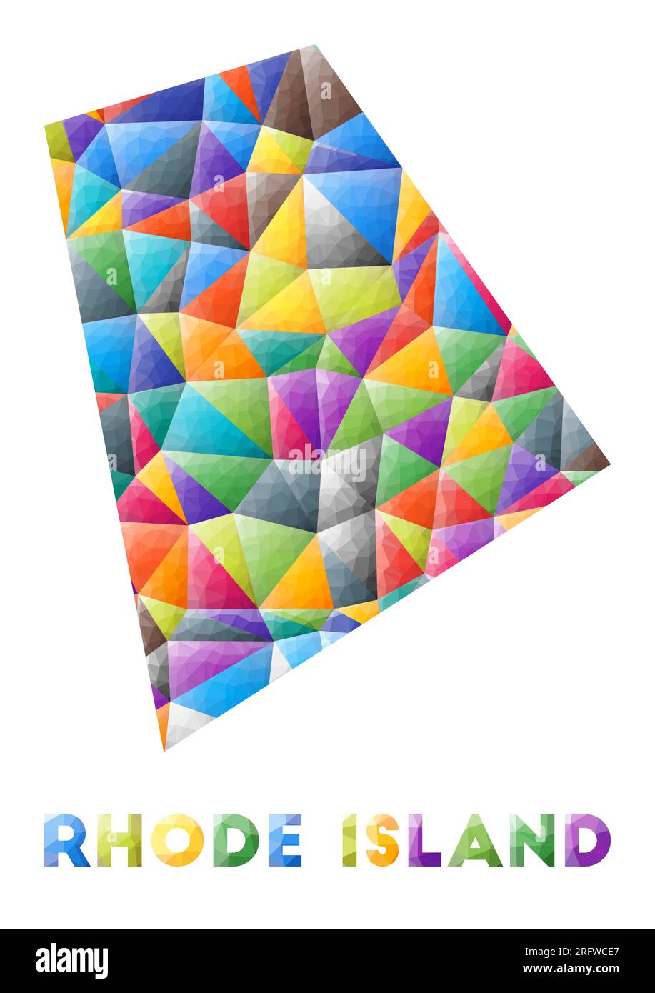 Rhode island digital map hi-res stock photography and images - Alamy