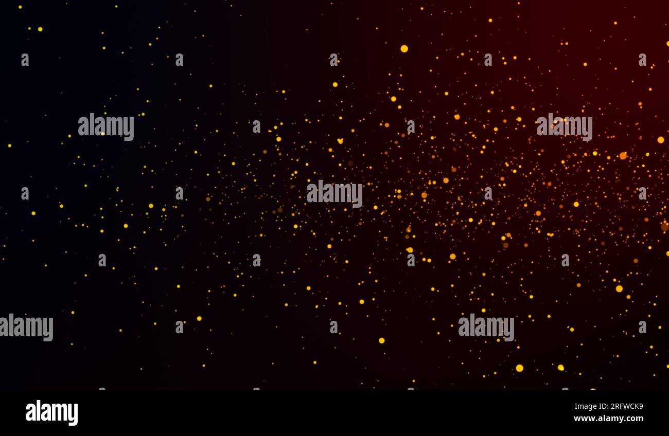3D night sky Galaxy space particles on red gradient background Stock ...